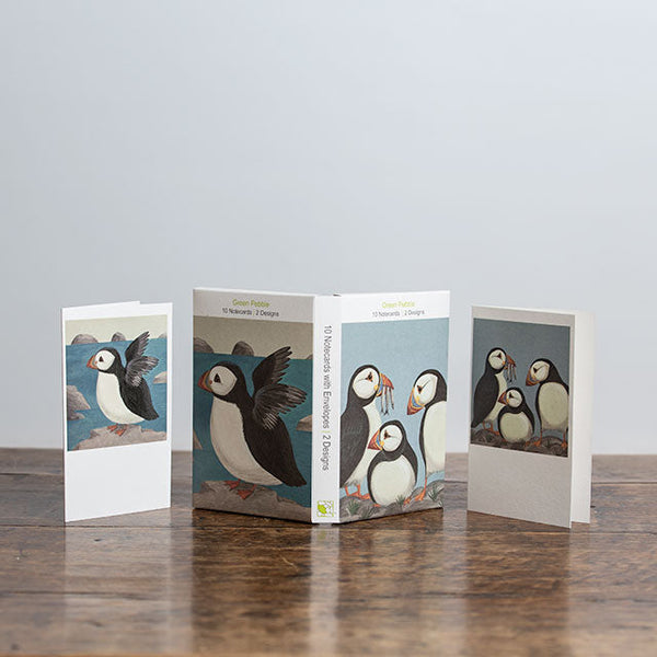 Puffin Family + Puffins - Boxed Set of 10 Note Cards | Greeting Cards ...