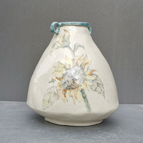 Sunflowers Flagon Vase - handmade ceramic | Greeting Cards and Stationery
