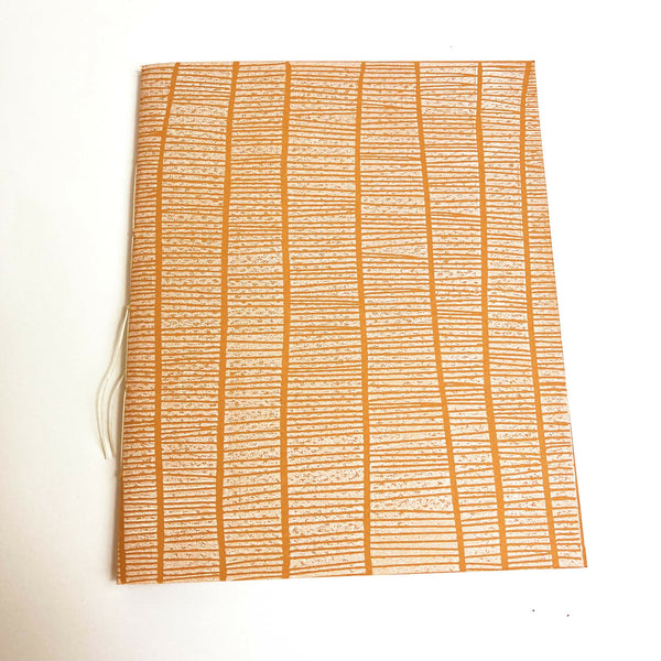 Handmade Plain Notebooks - Pack of 2 - Orange and Lilac