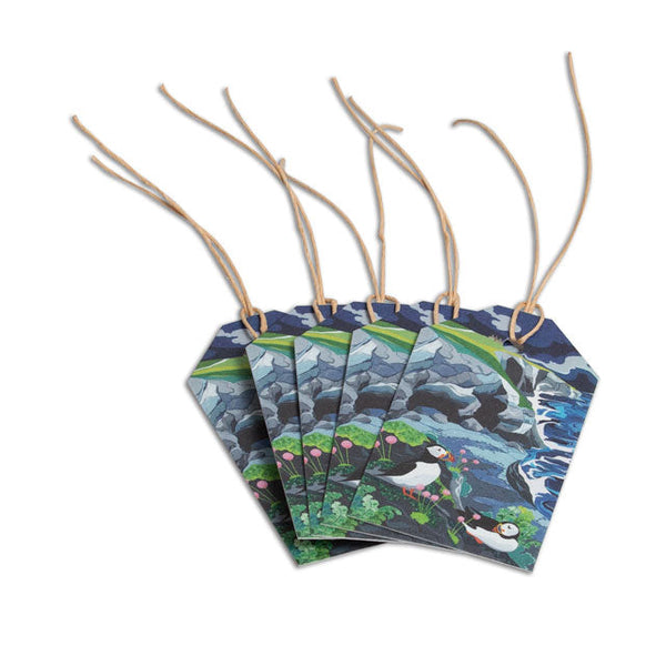 TAG NS2 01 - Puffins By The Sea - Set of 5 gift tags | Greeting Cards ...